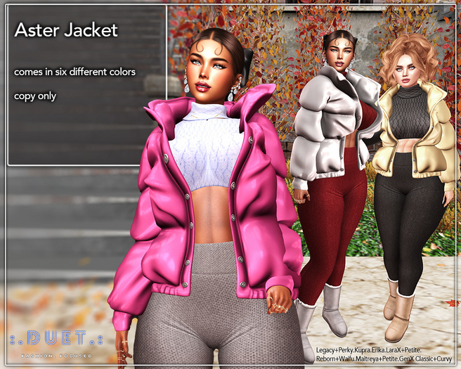Second Life Marketplace - Duet Aster Jacket